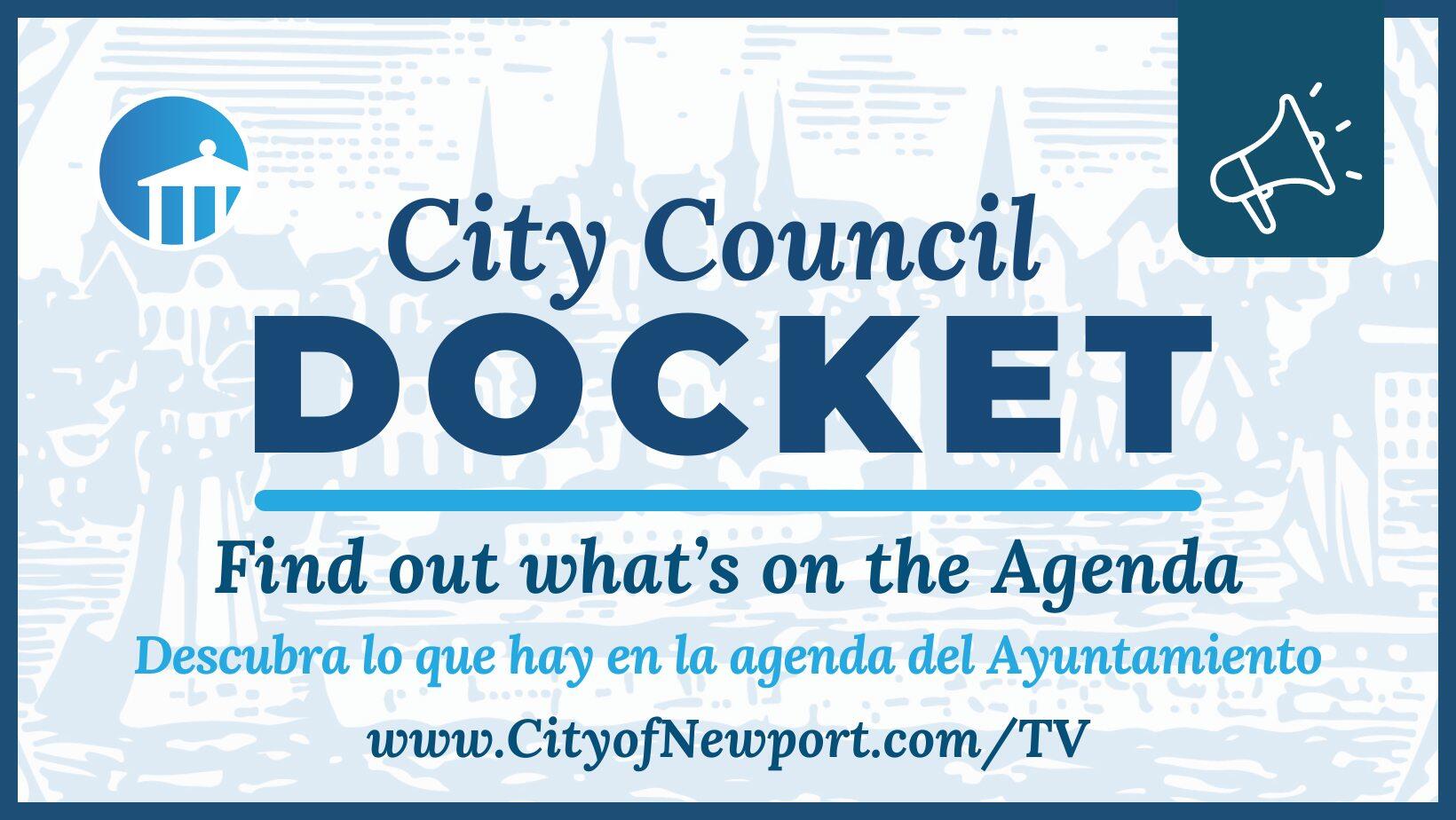 📣 Here's What's on the Docket for the Next City Council Meeting 📣 (City ...