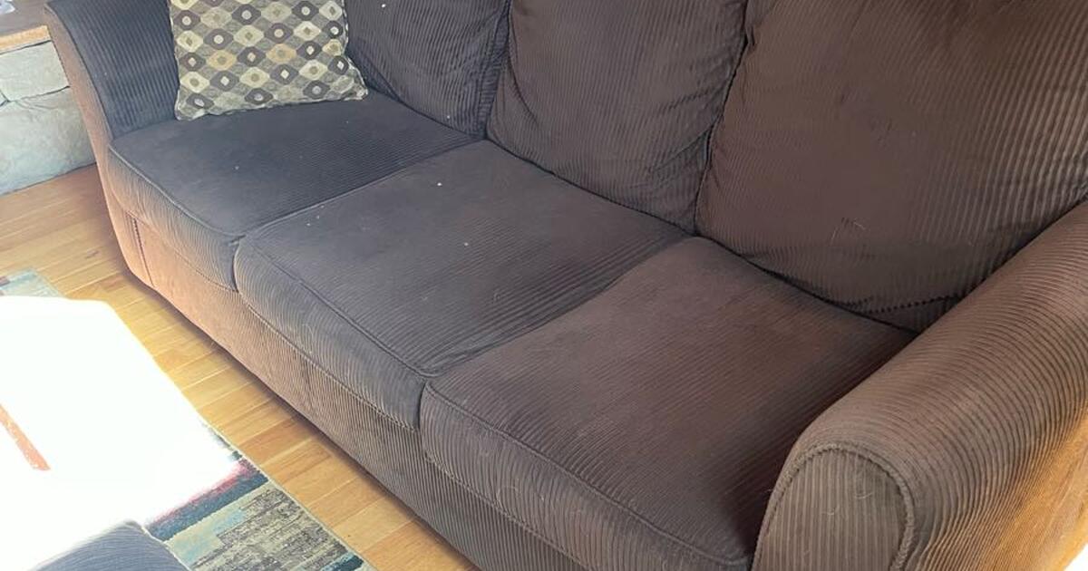 Brown Corduroy Sofa for $50 in Ellijay, GA | For Sale & Free — Nextdoor