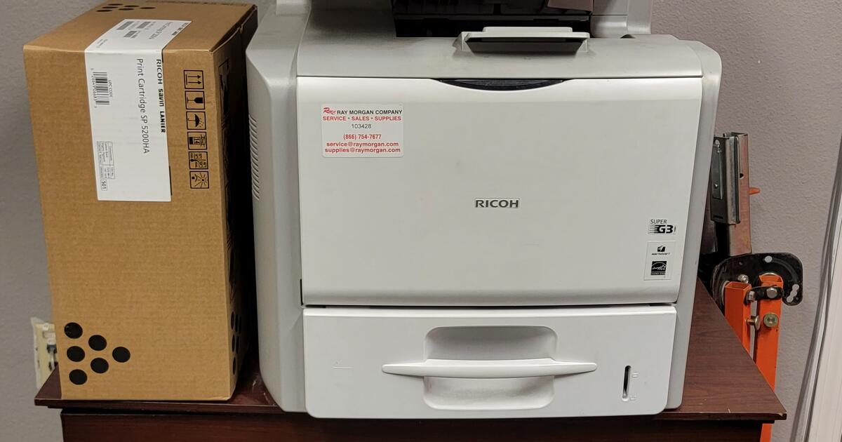 Free Printer all in one. prints, scans, copies. with cabinet and new ...