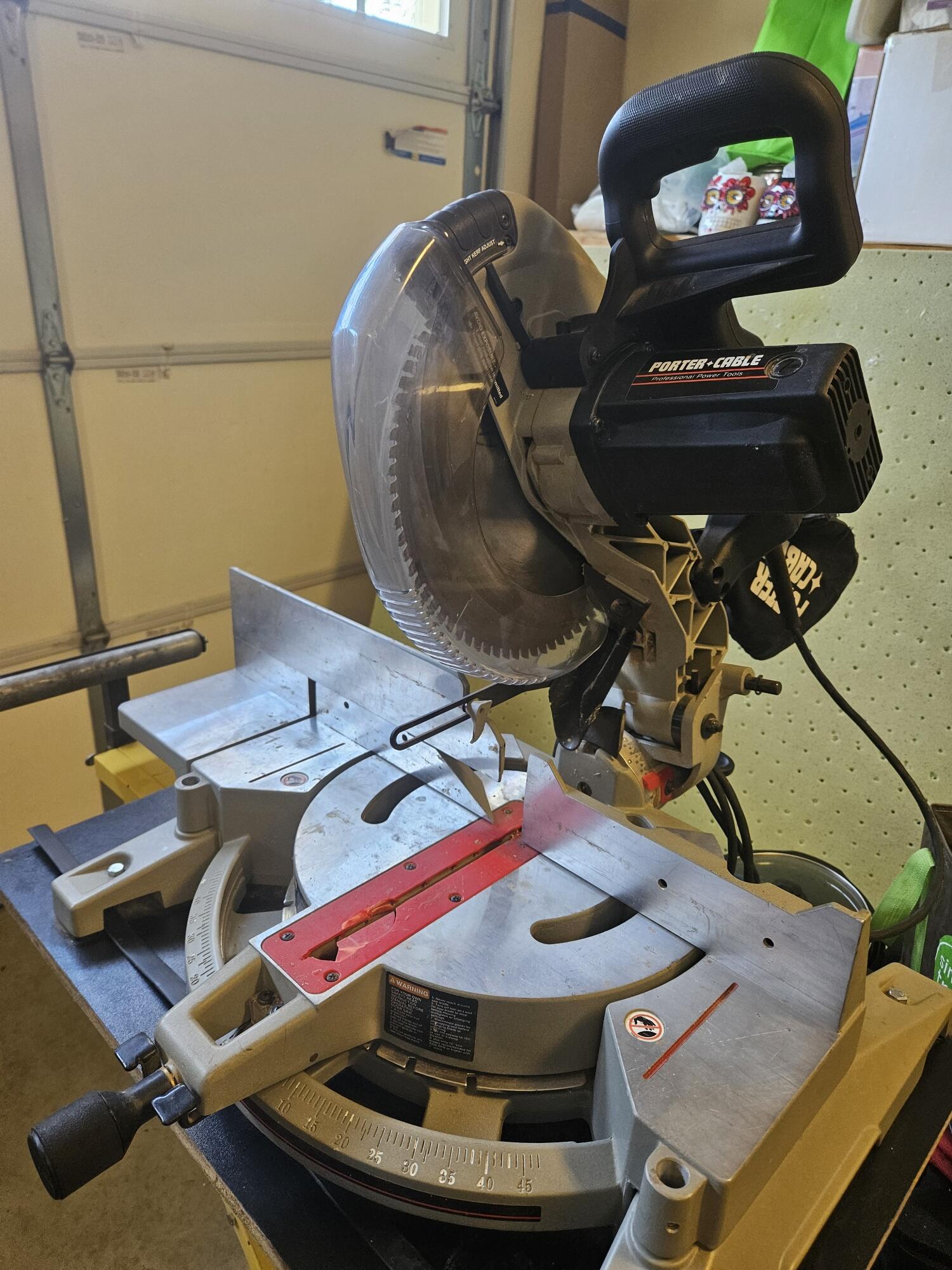 Porter Cable 12" Compound Miter Saw Model # 3802L for $85 in Medford ...