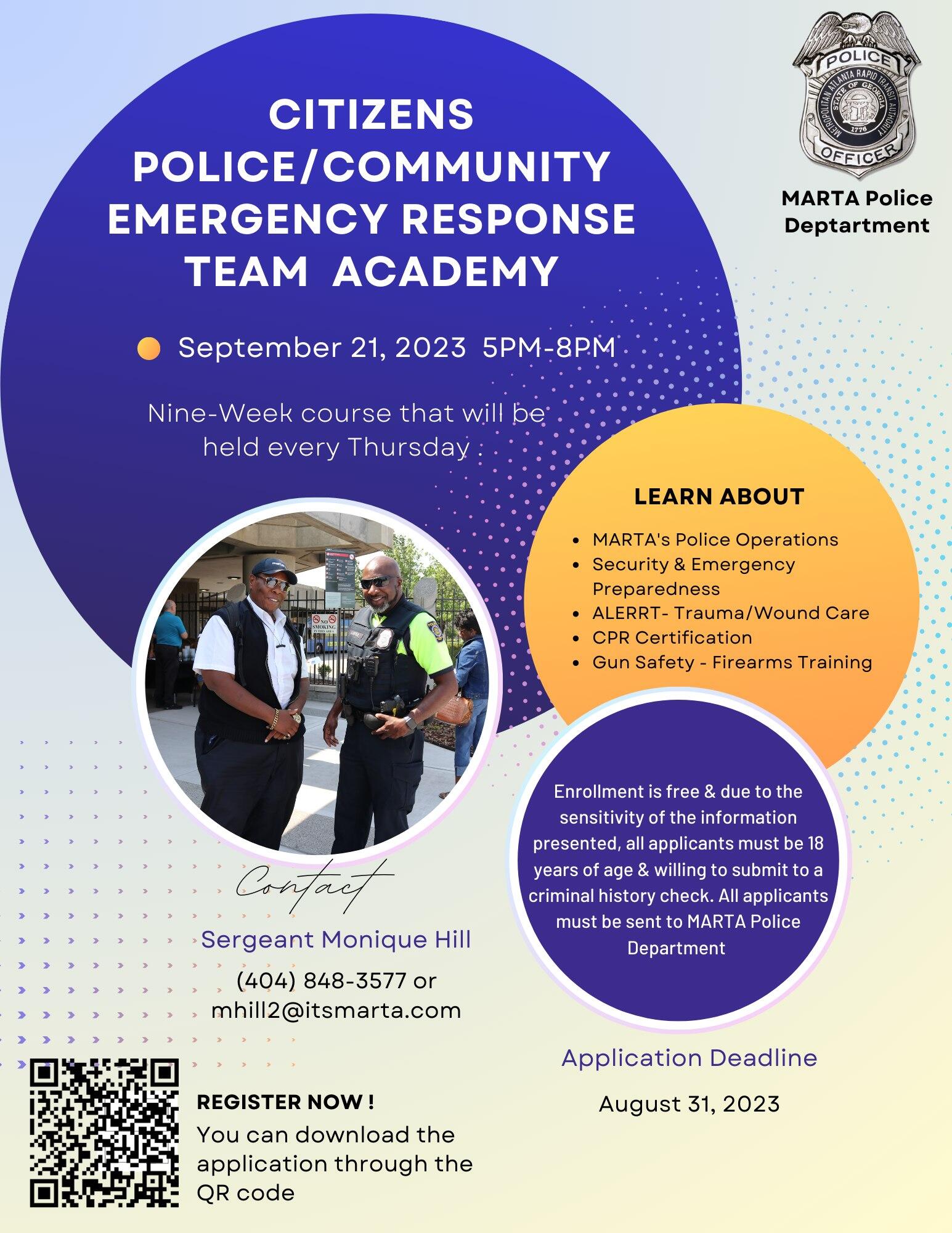 MARTA Police Department's Citizens Police Academy is back ...