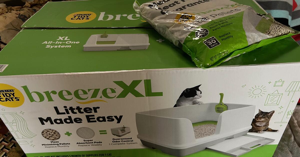 Tidy Cats Breeze Litter Box System Starter Kit With Pellets X-Large ...