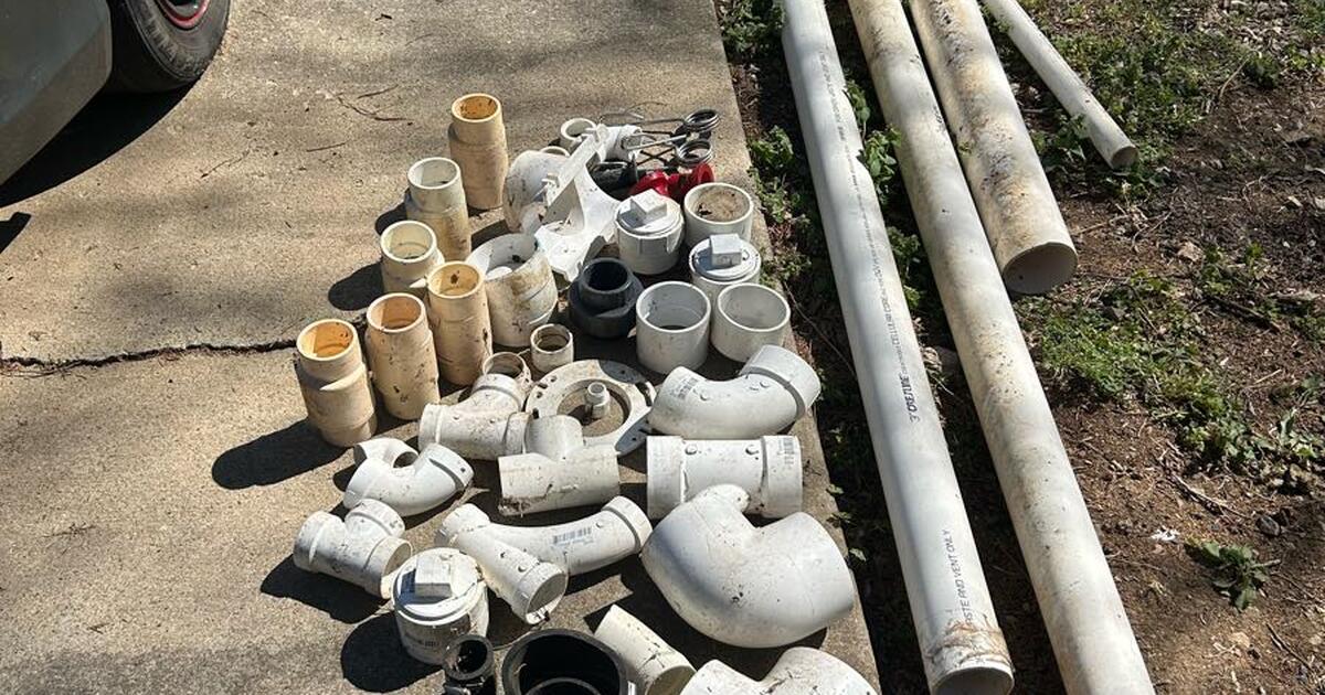 Assorted PVC Pipes and Fittings, unused, was left at my house. for Free ...