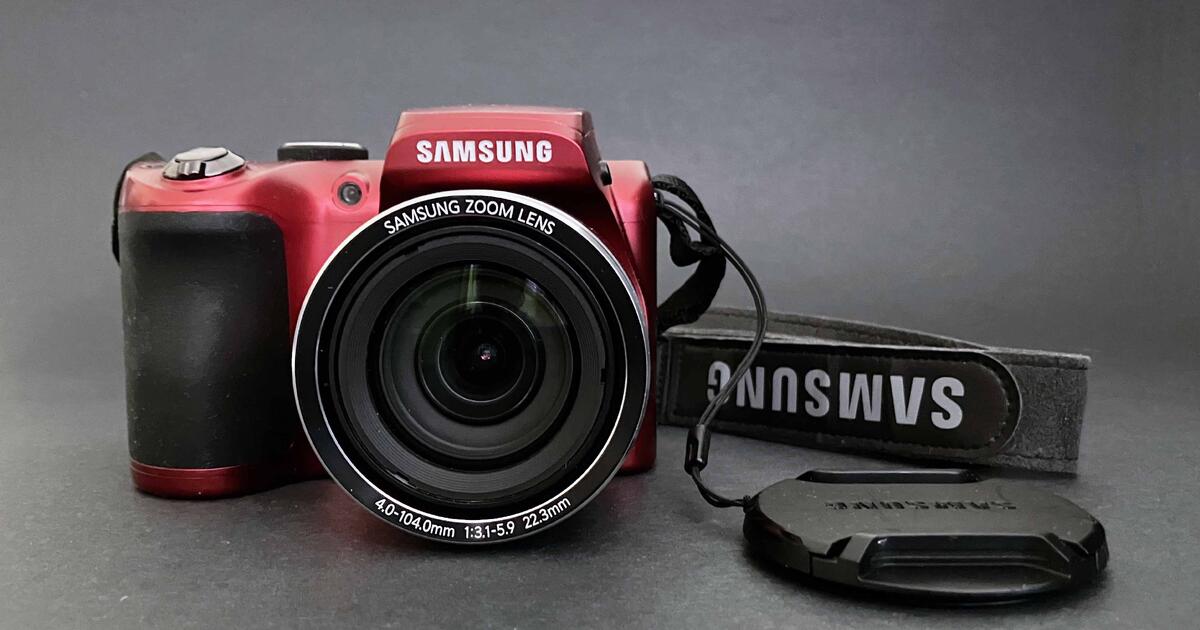 Samsung WB100 _ 16.2Mp _ 26x Superzoom _ Red Digital Camera in ...
