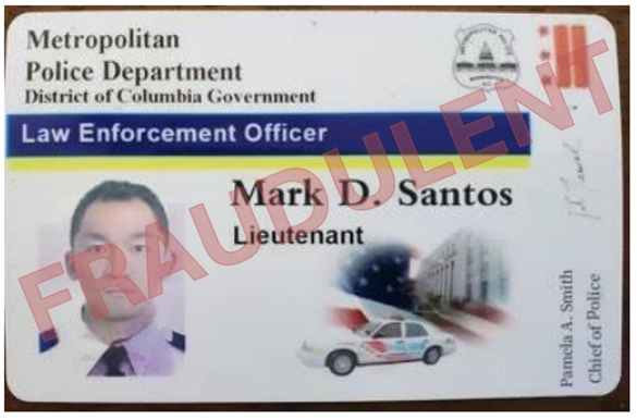 MPD Warns of Police Impersonator Using Fake Credentials in Phone and Email Scam (Metropolitan ...