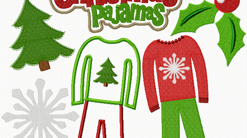 Christmas Pajama Day Clip Art