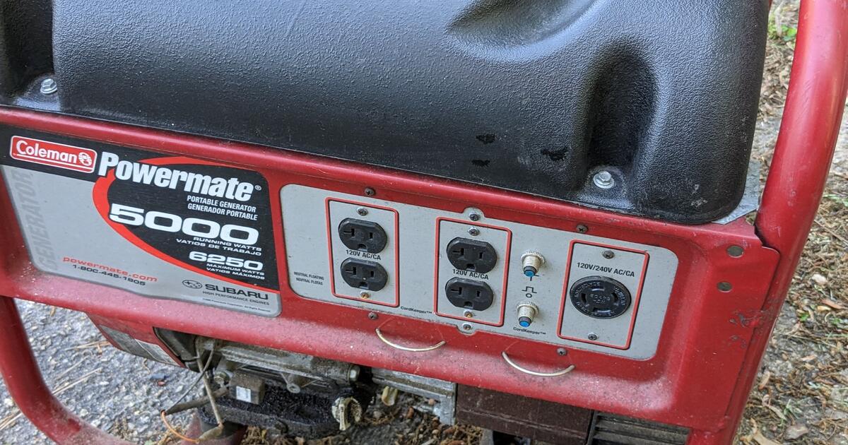 Coleman 5K Watt Generator for $350 in Acworth, GA | Finds — Nextdoor