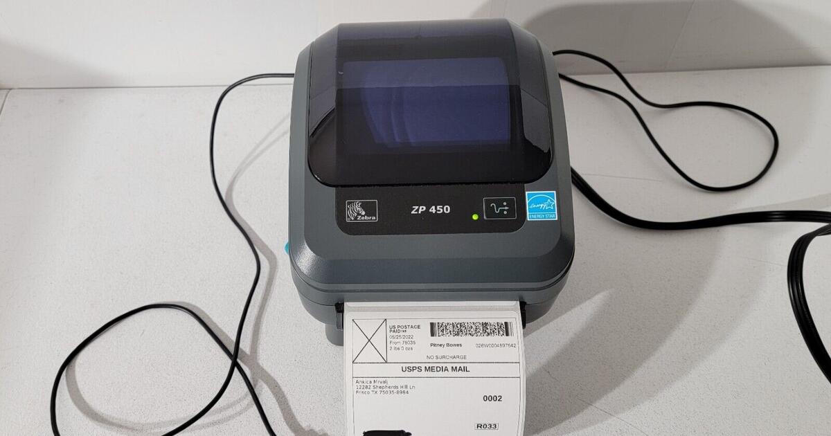Zebra ZP 450 Label Thermal Bar Code Printer ZP450-0501-0006A. for $140 ...