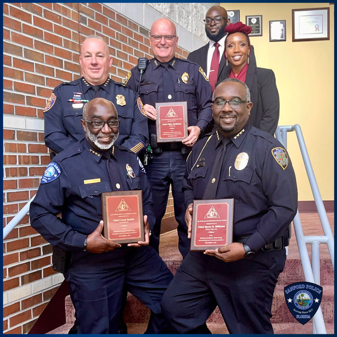 Chief Cecil Smith was honored with a Law Enforcement Leadership Award ...