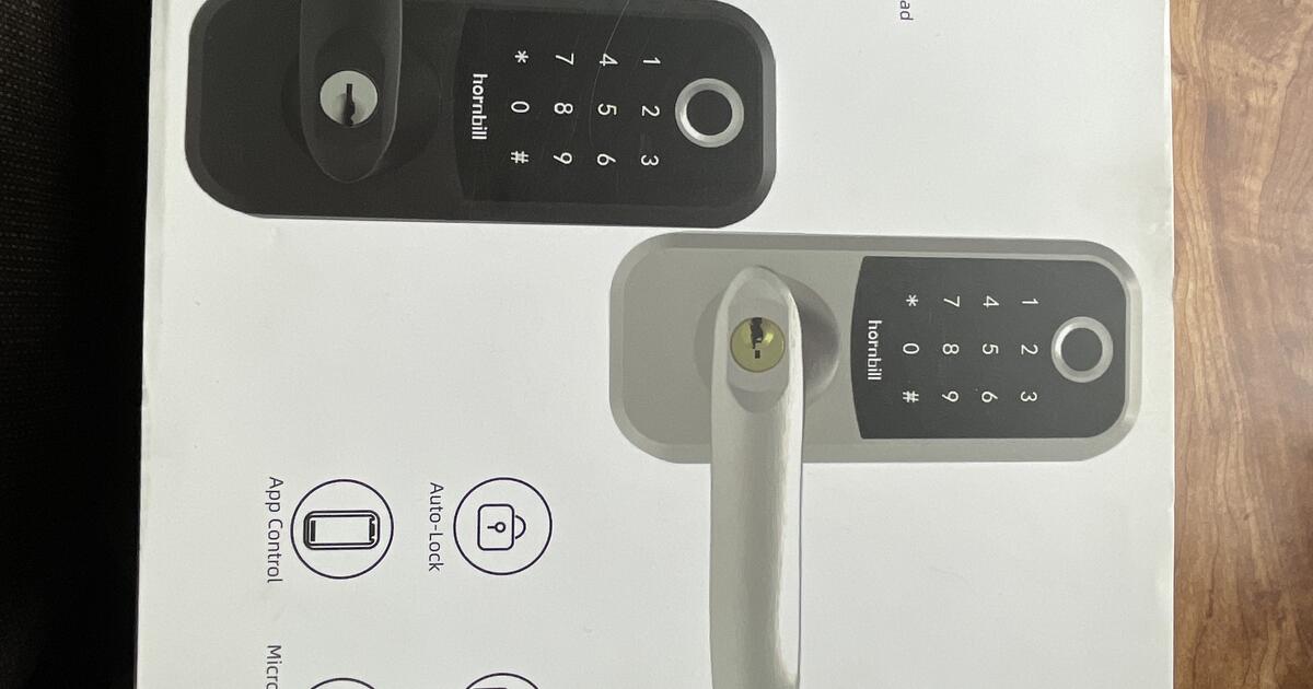 NIB Hornbil smart lock(silver) for $50 in Medford, NJ | For Sale & Free — Nextdoor