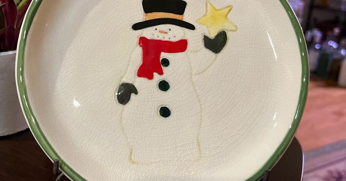 Ceramic Snowman Plate Decoration for $10 in Herndon, VA | For Sale ...