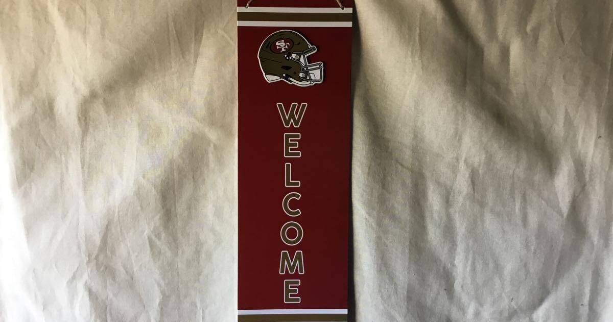 San Francisco 49er Foot Ball Team Welcome Banner Sign New for $10 in ...