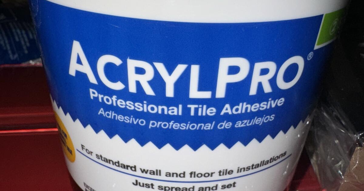 AcrylPro Professional Tile Adhesive for $6 in Baltimore, MD | For Sale ...