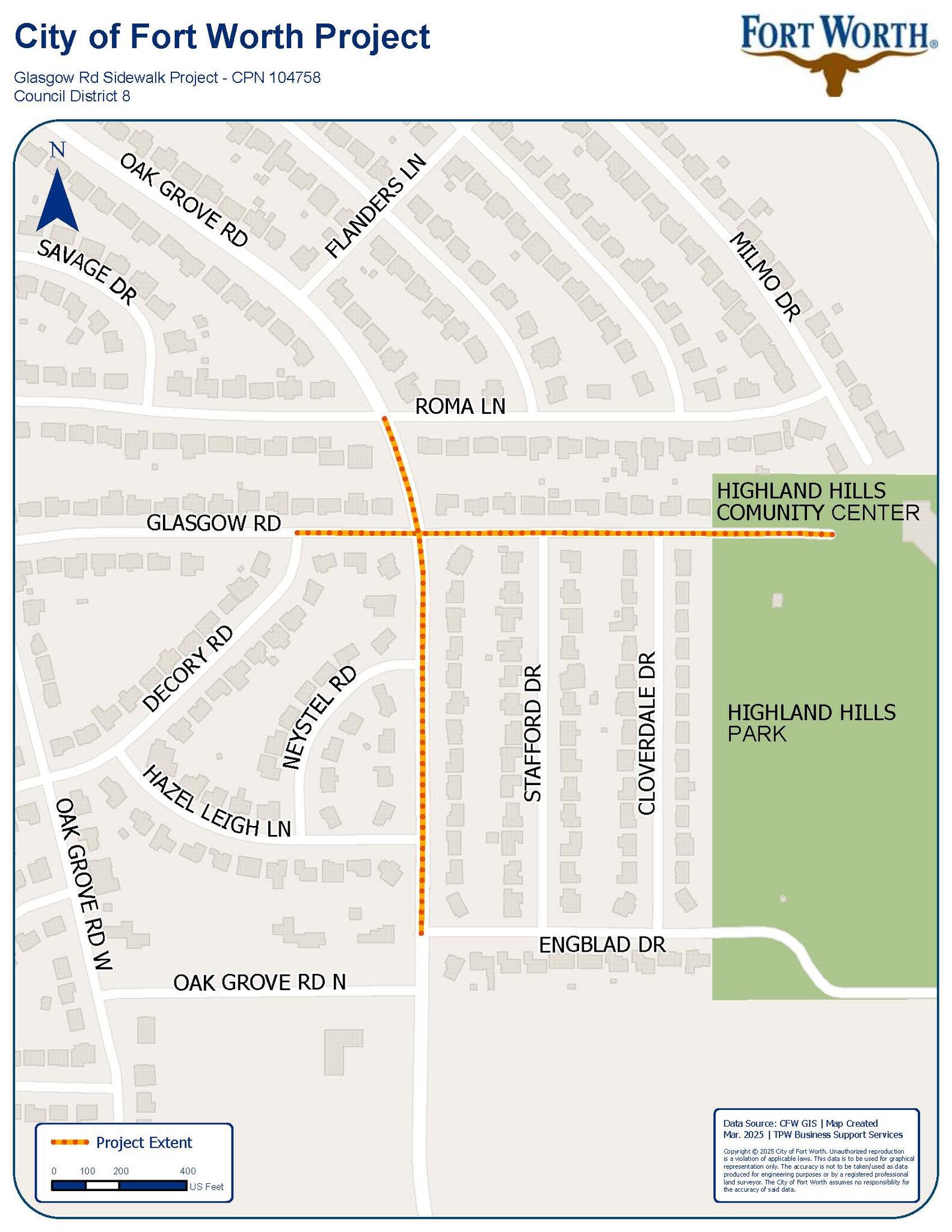 CFW: Glasgow Road Improvements (Fort Worth Community Engagement Office ...