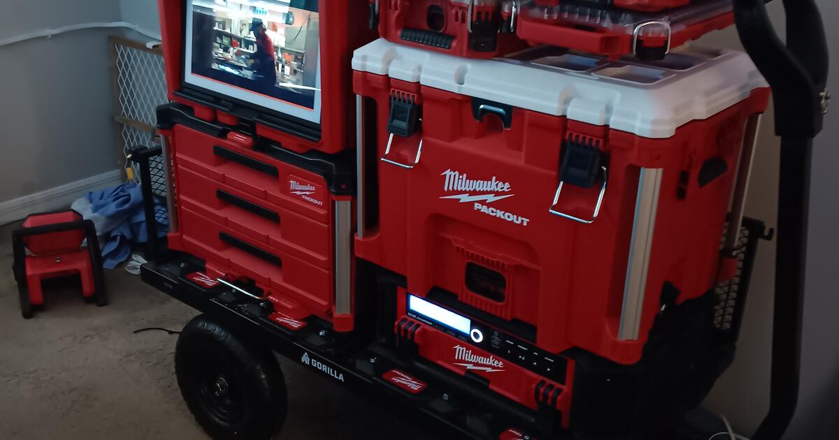 CUSTOM Milwaukee PACKOUT Fishing utility Cart for $1400 in Punta Gorda ...