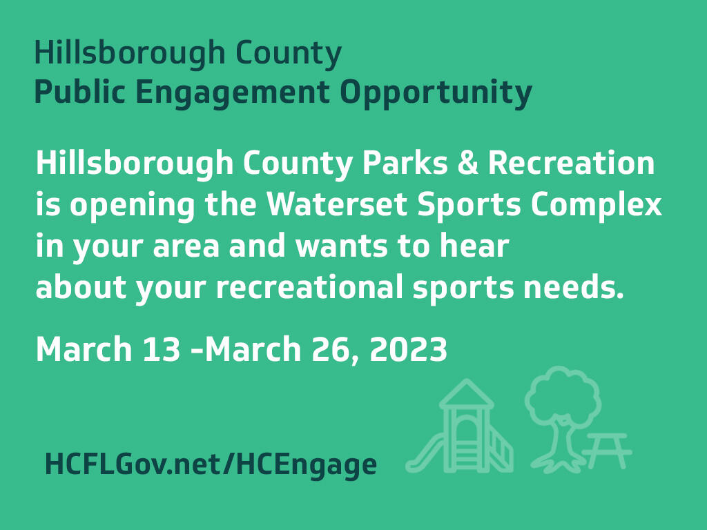 Our Parks & Recreation team is opening the Waterset Sports Complex in ...
