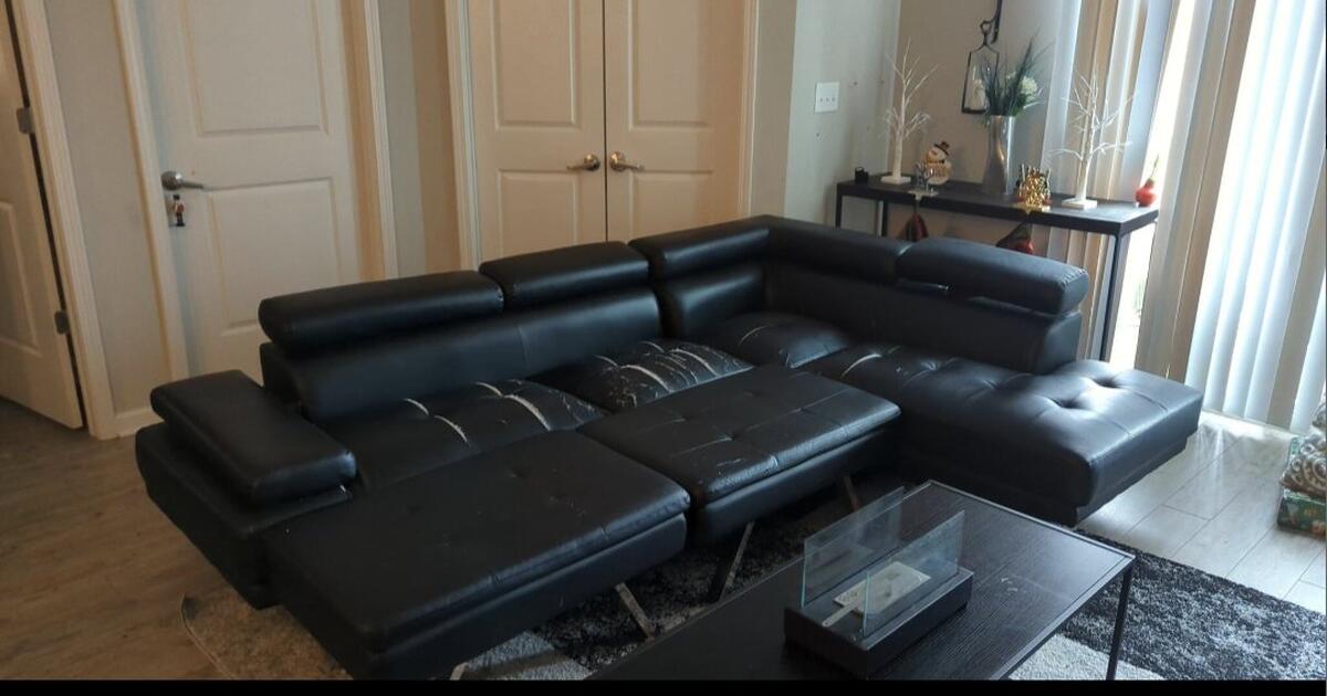 FREE- Leather Sectional - Must Pickup Near Costco Off Exit 200 for Free in Augusta, GA | For ...