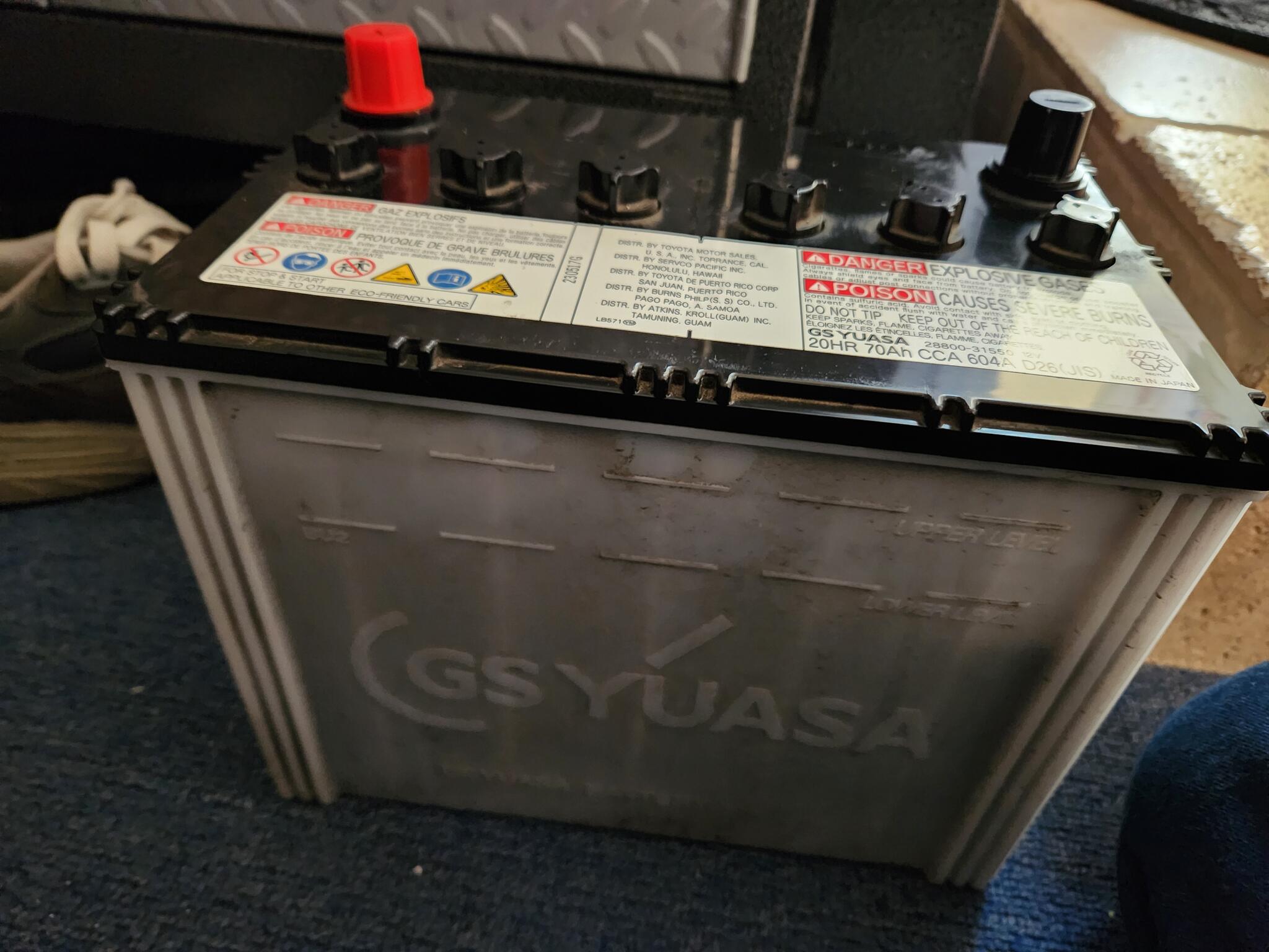 Automotive Enhanced Flooded Battery (EFB) Original Toyota Highlander V6 ...