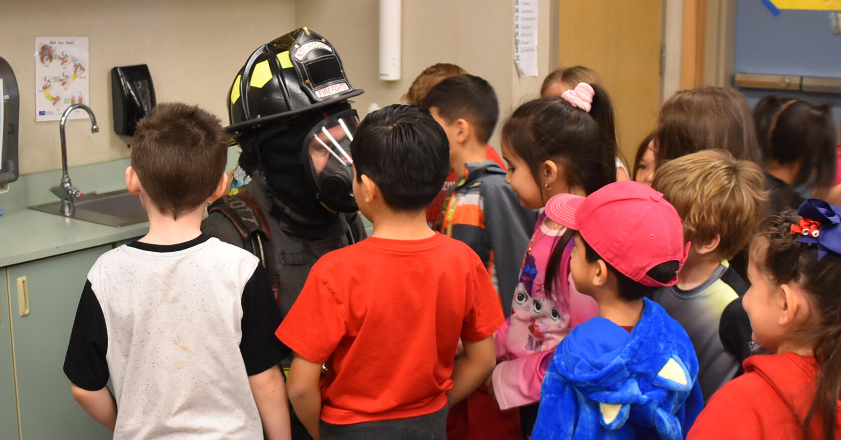 North County Fire EMS firefighter, Tim Davies, shows Eagle Creek ...