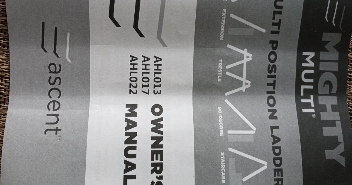 Mighty Multi Ladder for $40 in Powell, OH | For Sale & Free — Nextdoor