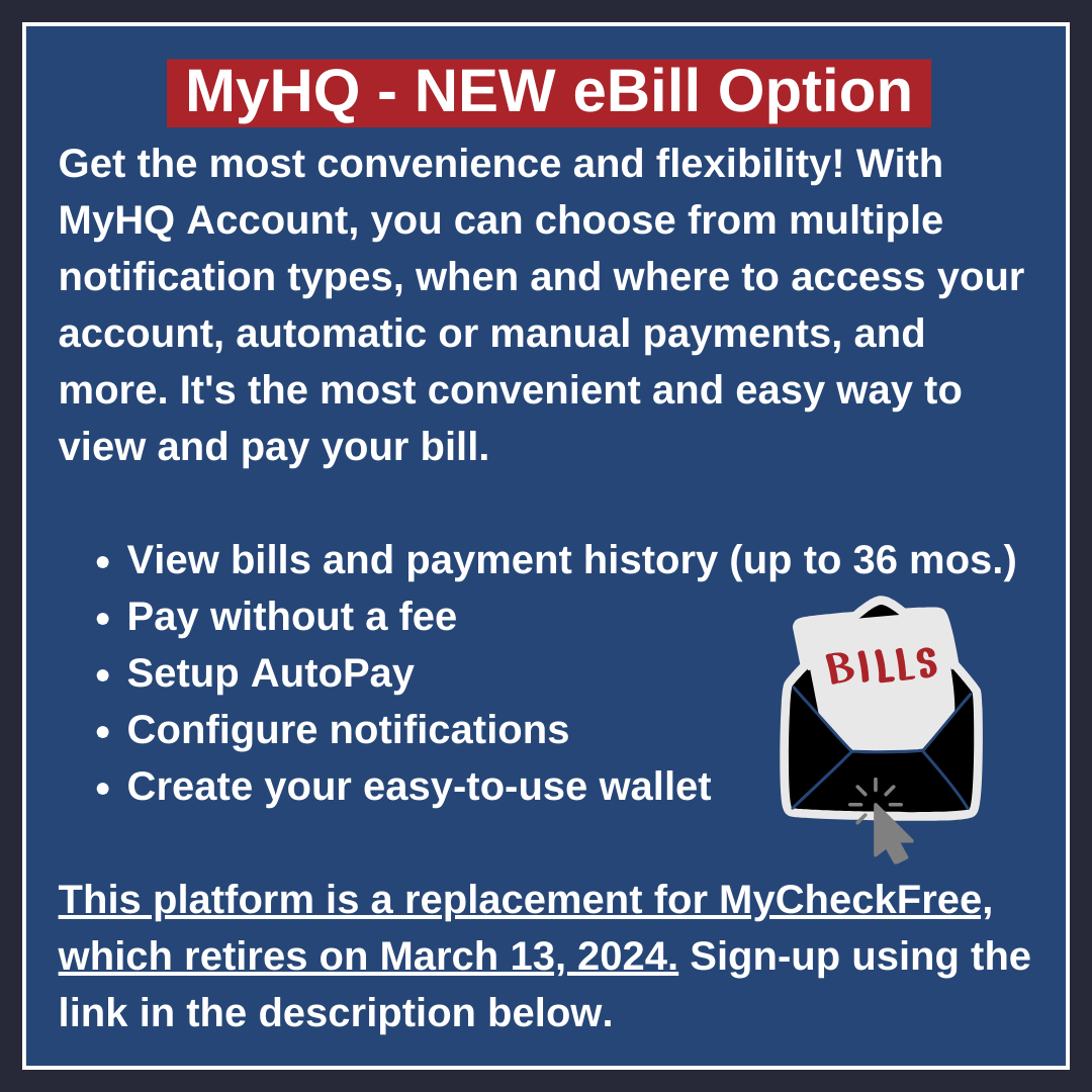 Introducing MyHQ - a NEW eBill option to use as a replacement for the ...