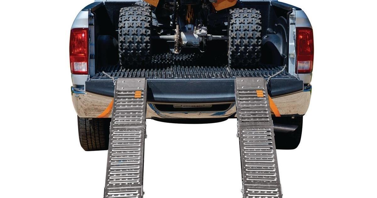 HAUL-MASTER 1000 lb. Capacity 9 in. x 72 in. Tri-Fold Loading Ramps ...