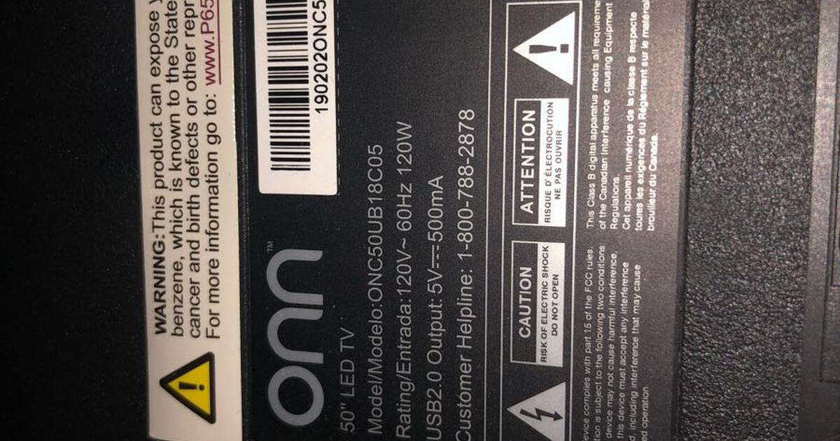 Free 50” Onn LED TV for Free in New Berlin, WI | For Sale & Free — Nextdoor