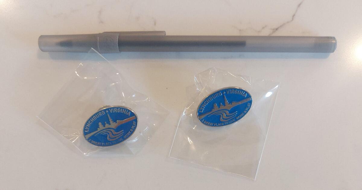 Free - Two new in package enameled Lynchberg, VA, pins for Free in ...