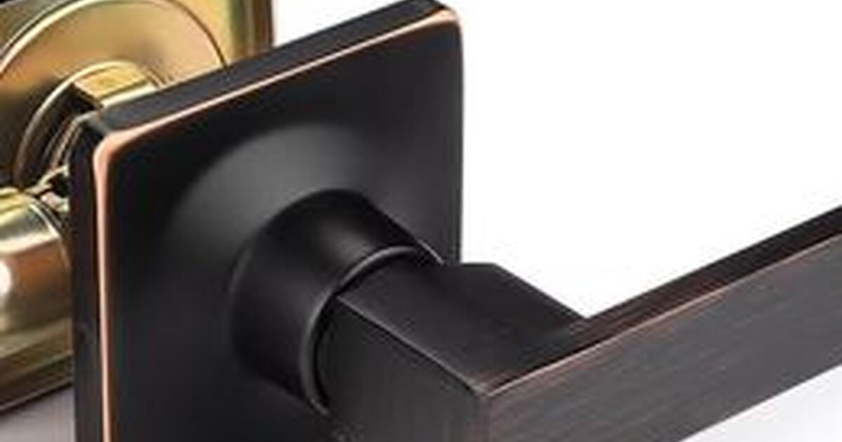 Mengico 10 Pairs Door Lever Handle,Oil Rubbed Bronze Passage Door ...