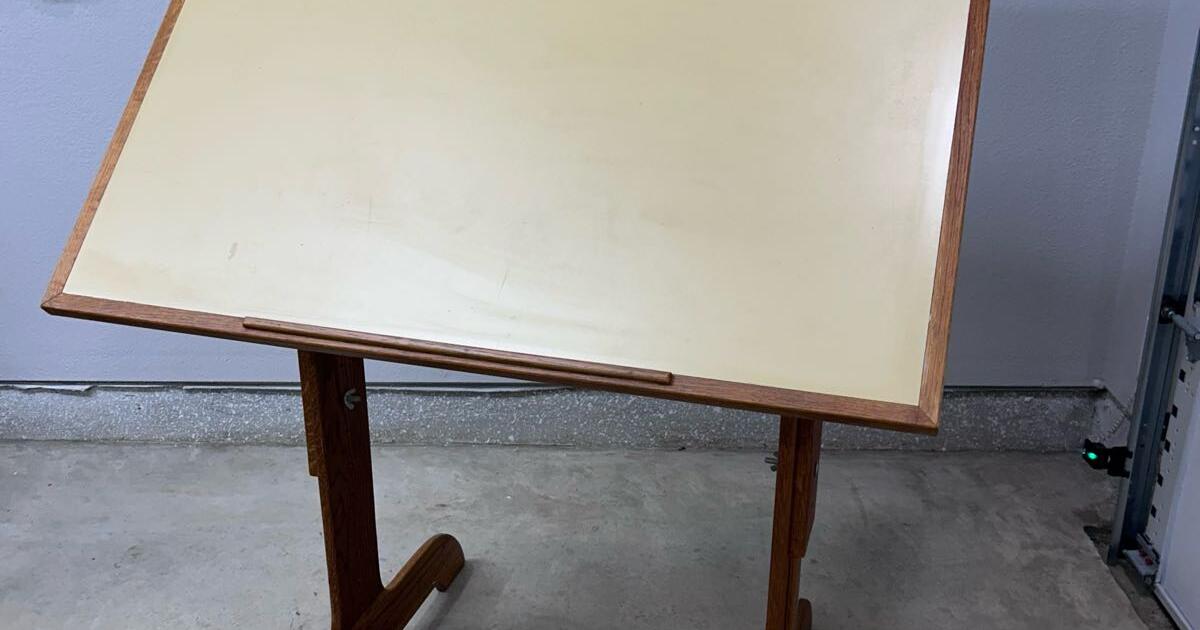 Vintage 1970/80s Solid Wood Drafting Table for $95 in Richardson, TX ...
