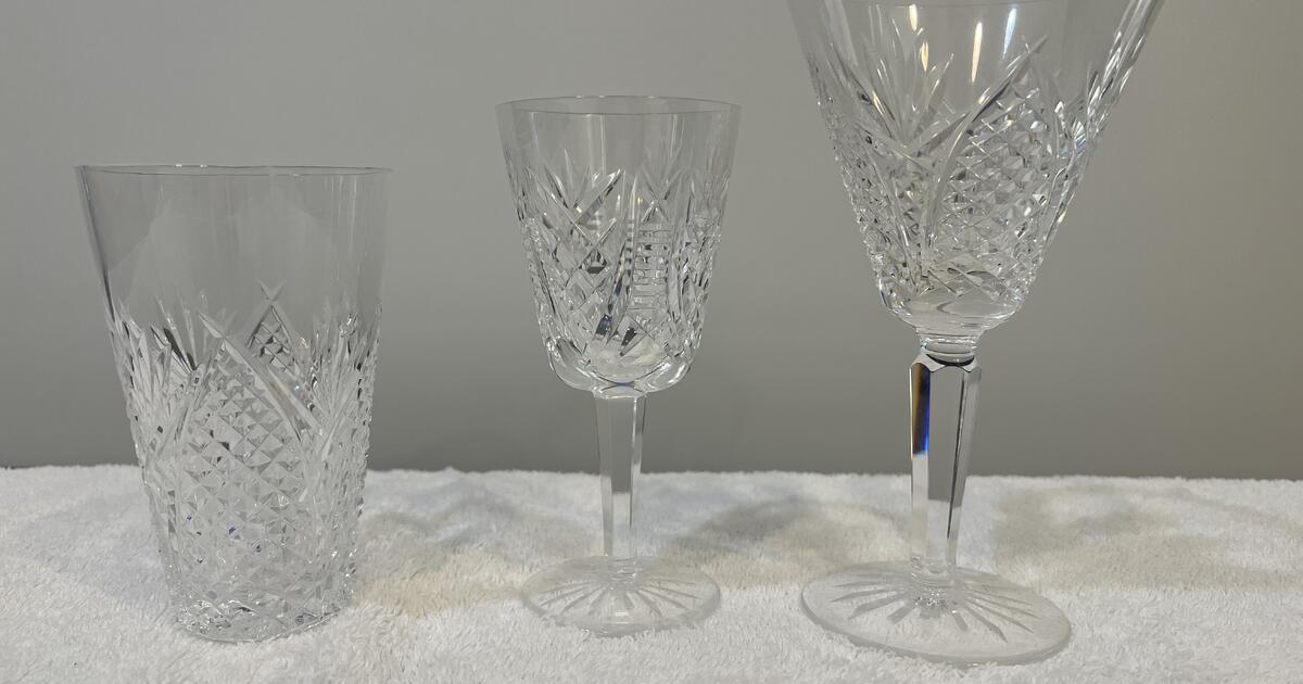 Waterford Crystal - Mooncoin Pattern $20/stem for $420 in Greensboro ...