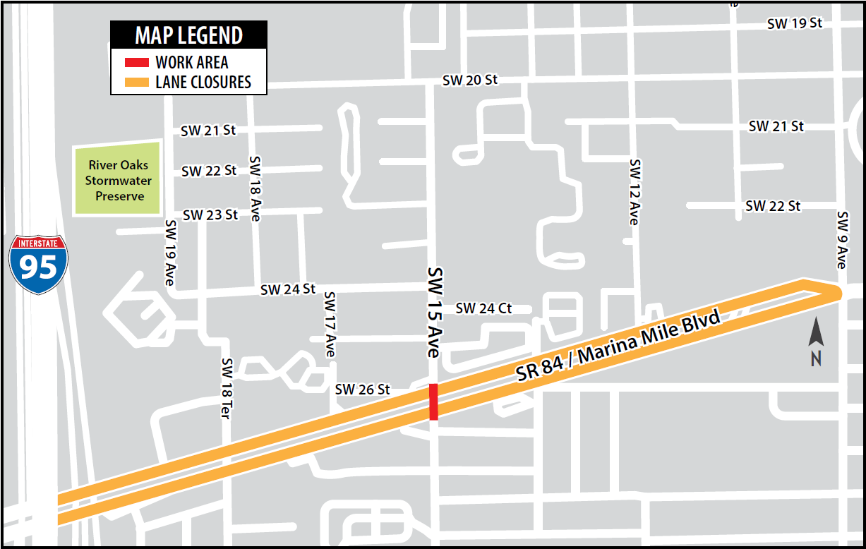 SR 84 Lane Closures Through May 2023 Related to River Oaks Neighborhood ...