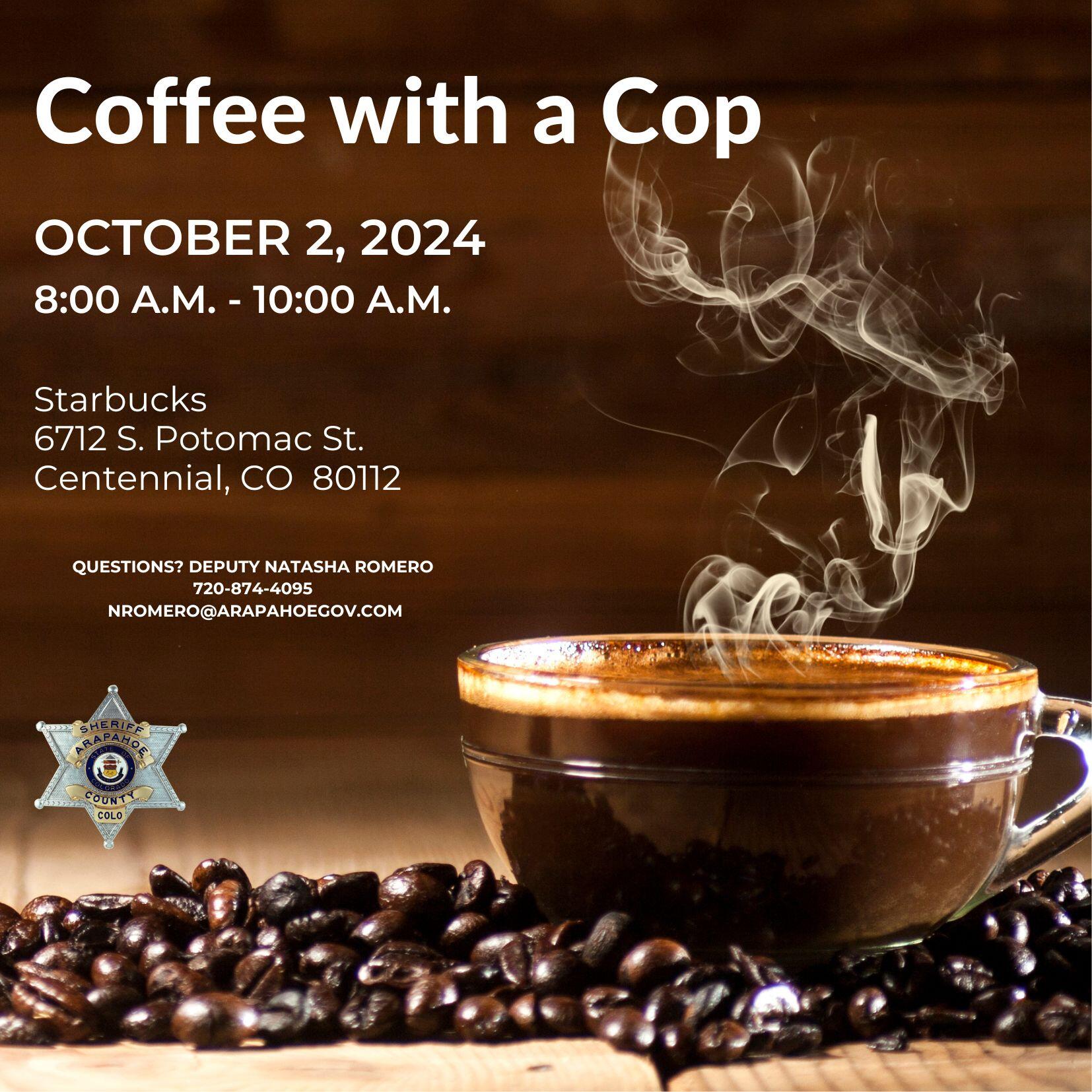 National Coffee With A Cop Day is coming up! (Arapahoe County Sheriff's ...