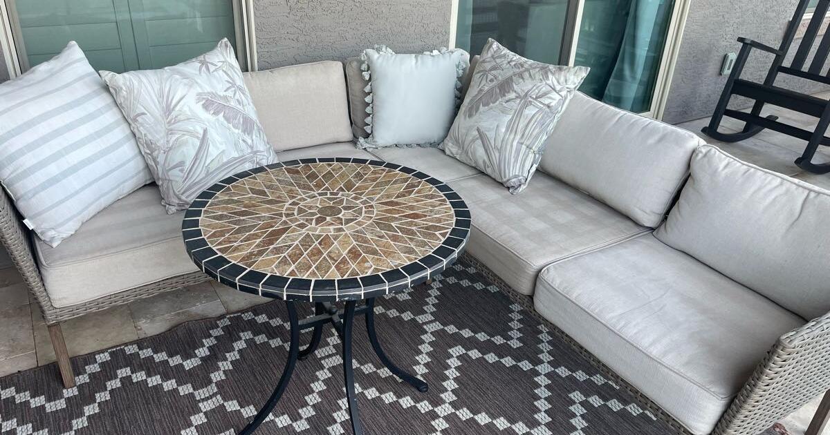 Outdoor Patio Set with Cushions for $100 in Goodyear, AZ | For Sale ...