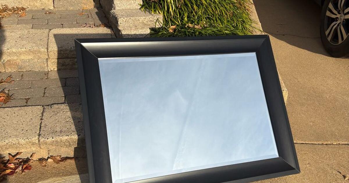 CURB ALERT- Large Black Framed Mirror for Free in Arlington, VA | For ...