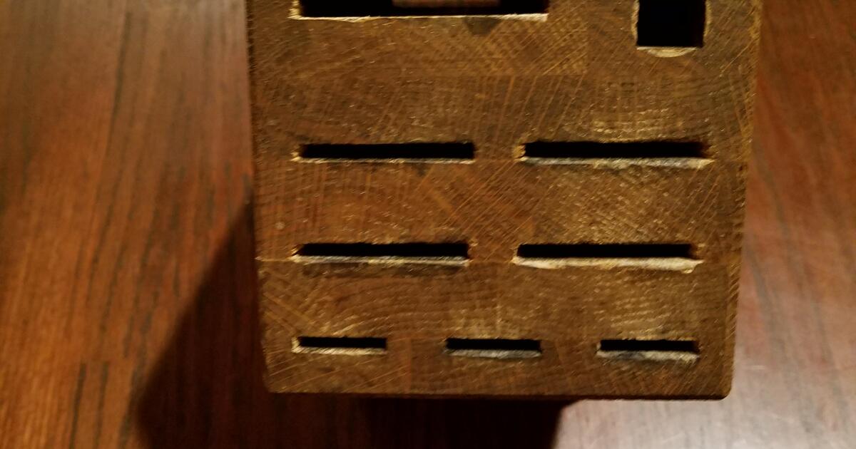 Vintage Butcher Block Knife Holder for $40 in Evergreen, CO | Finds ...
