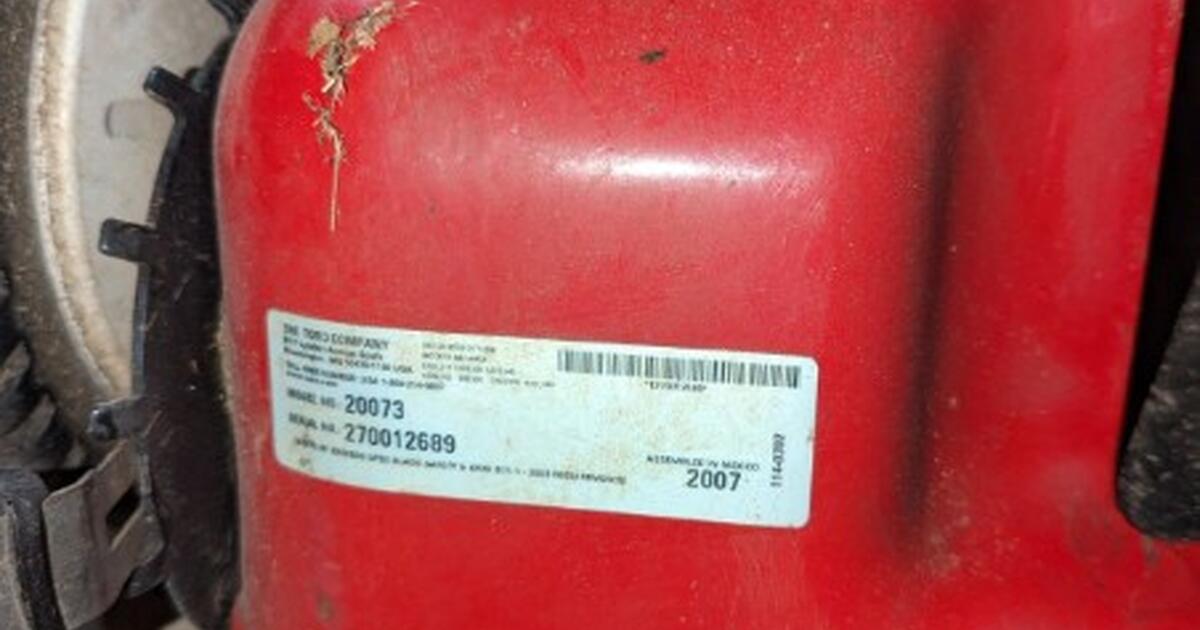 Non-working Toro 20073 Gas Self Propelled, personal pace Lawn Mower ...