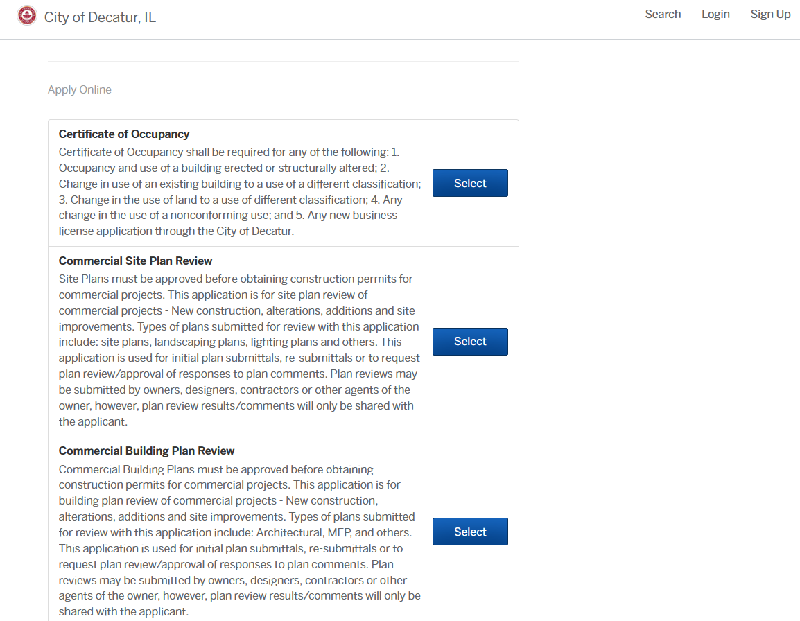 We've made submitting permits with the City easy, using our online ...