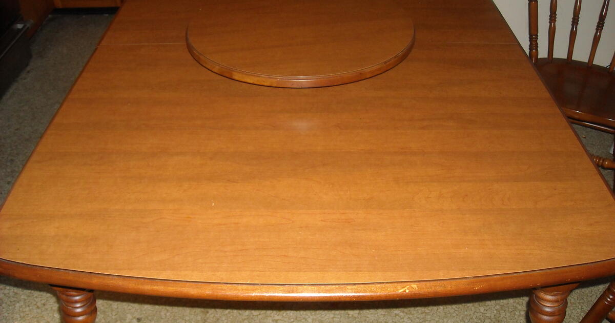 Tell City Hard Rock Maple kitchen table and chairs for $150 in ...