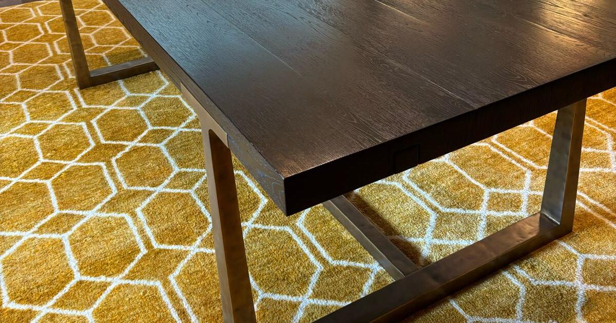 Restoration Hardware T-Brace Rectangular Extension Dining Table for ...