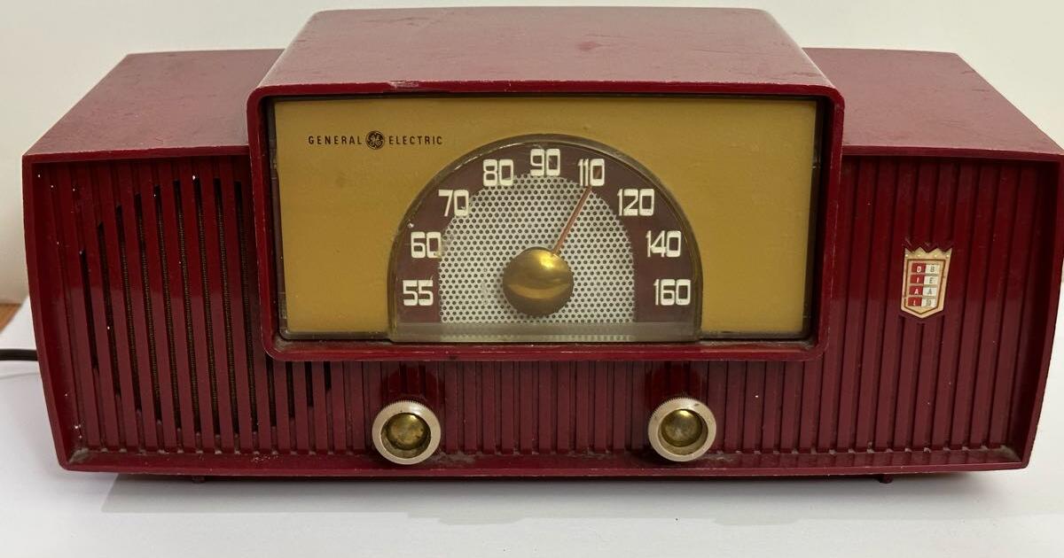 Radio Vintage Mid Century General Electric Table Top Dial Beam Tube for ...