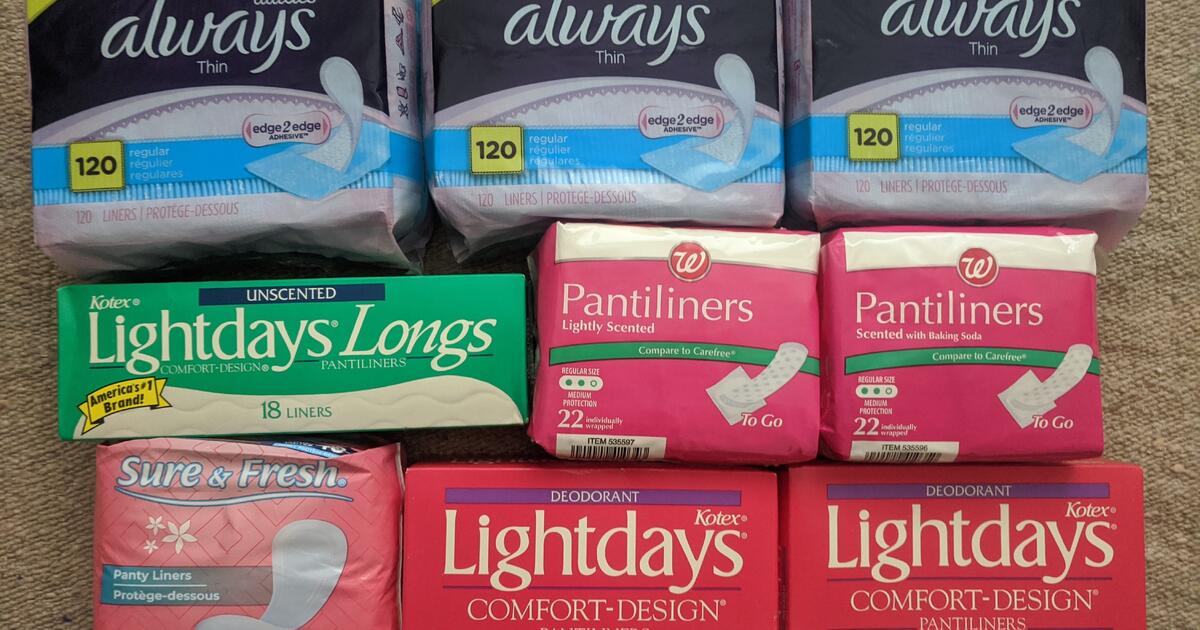 9 Packs ( Total 506 Pantiliners ) Panty Liners Always Thin Edge 2 Edge ...