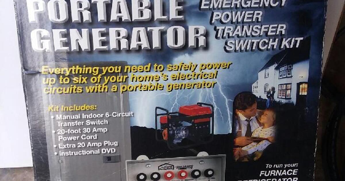 NEW! Emergency Transfer Switch for Up to 7500 watt Generator for $220 ...