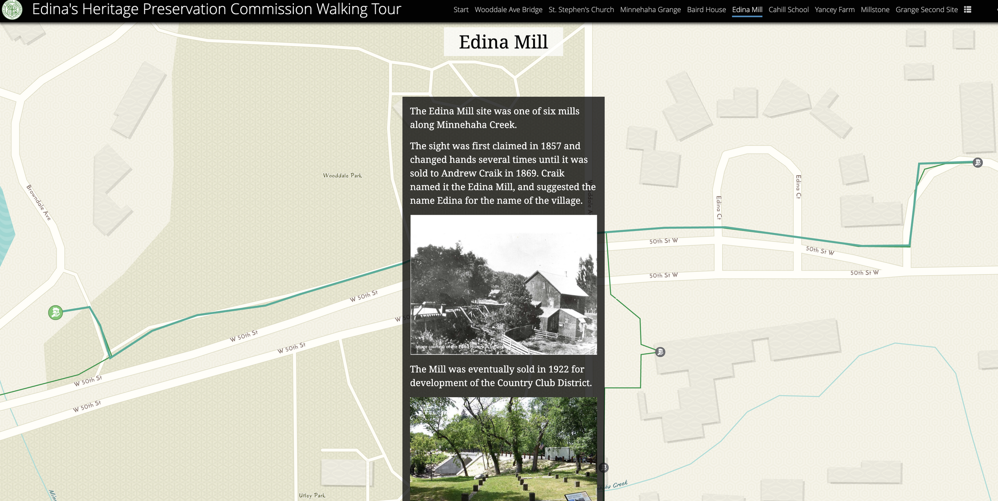 Map of Historic Edina Walking Tour Goes Live (City of Edina) — Nextdoor ...