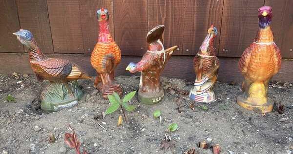 Wild Turkey Decanters Garden statues aprox 12 inches tall for $35 in ...
