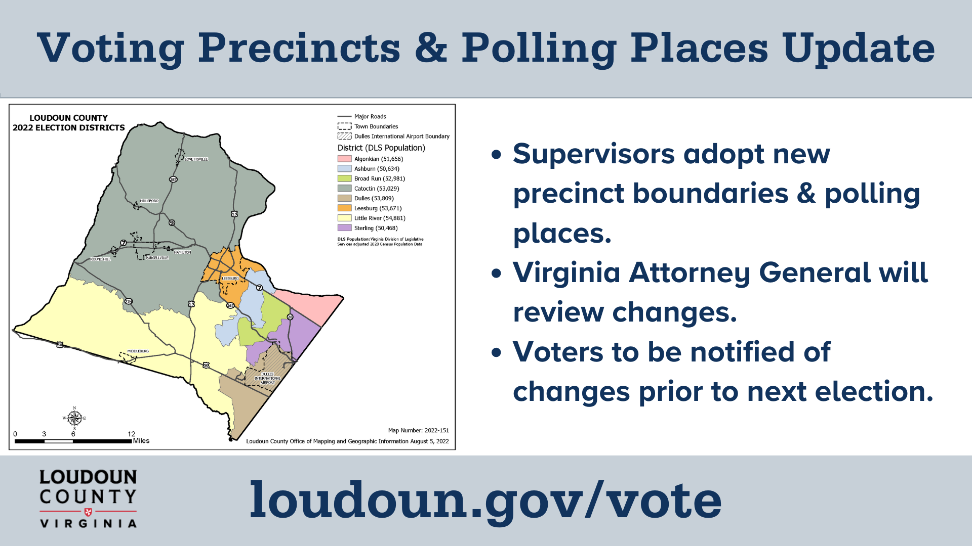 Board Adopts New Precinct Boundaries and Polling Places (Loudoun County ...