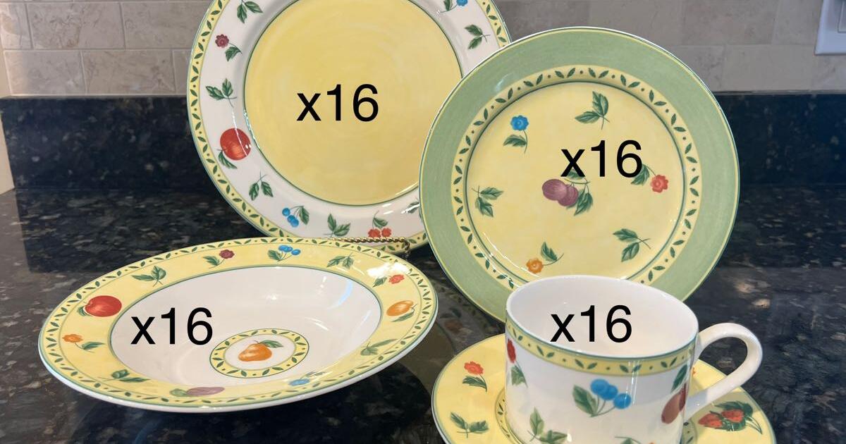 Victoria & Beale Savannah 16 person serving dinnerware set for $245 in ...