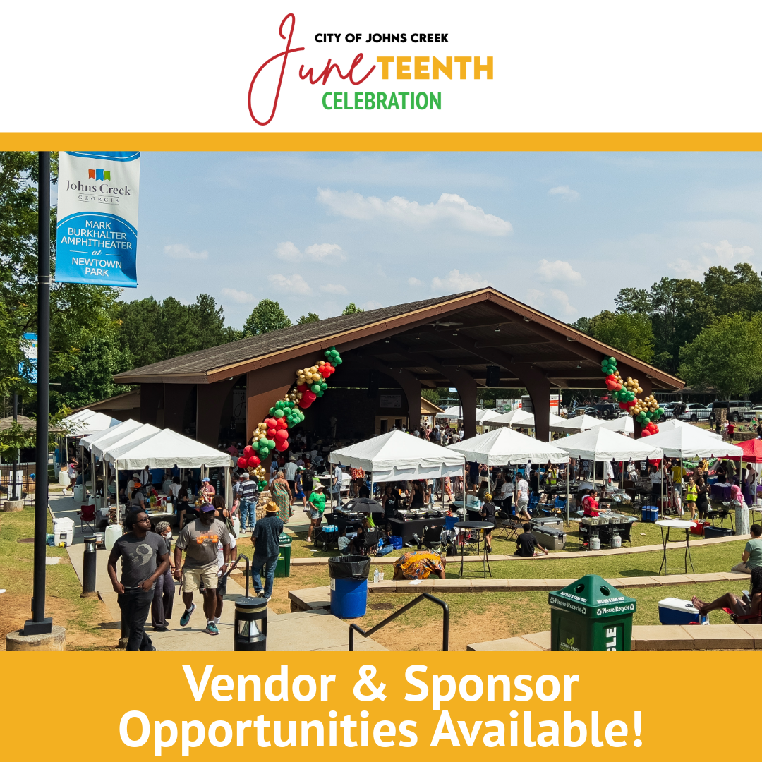 Apply today to be a vendor or sponsor at the City of Johns Creek’s ...
