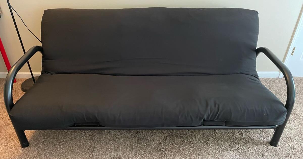 Futon mattress and adjustable metal frame combo. for $90 in ...