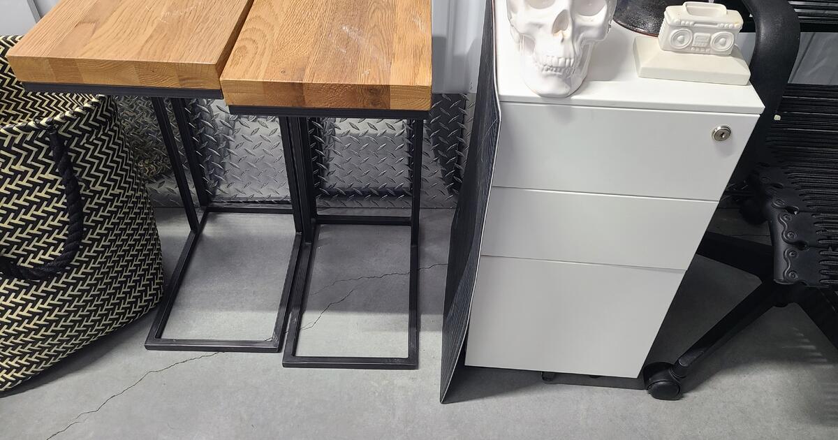 Side tables & filing cabinet for $75 in Shoreline, WA | For Sale & Free ...